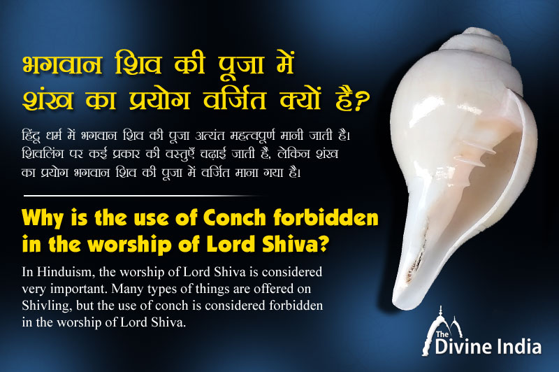 Why is the use of conch forbidden in the worship of Lord Shiva? | Why ...