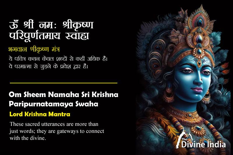 Om Shreem Namah Sri Krishnaya Paripoornatamaya Swaha - Lord Krishna ...